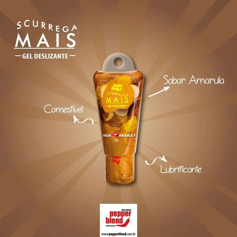 Gel Comestível Scurrega Mais Amarula 15g Pepper Blend Distribuidora