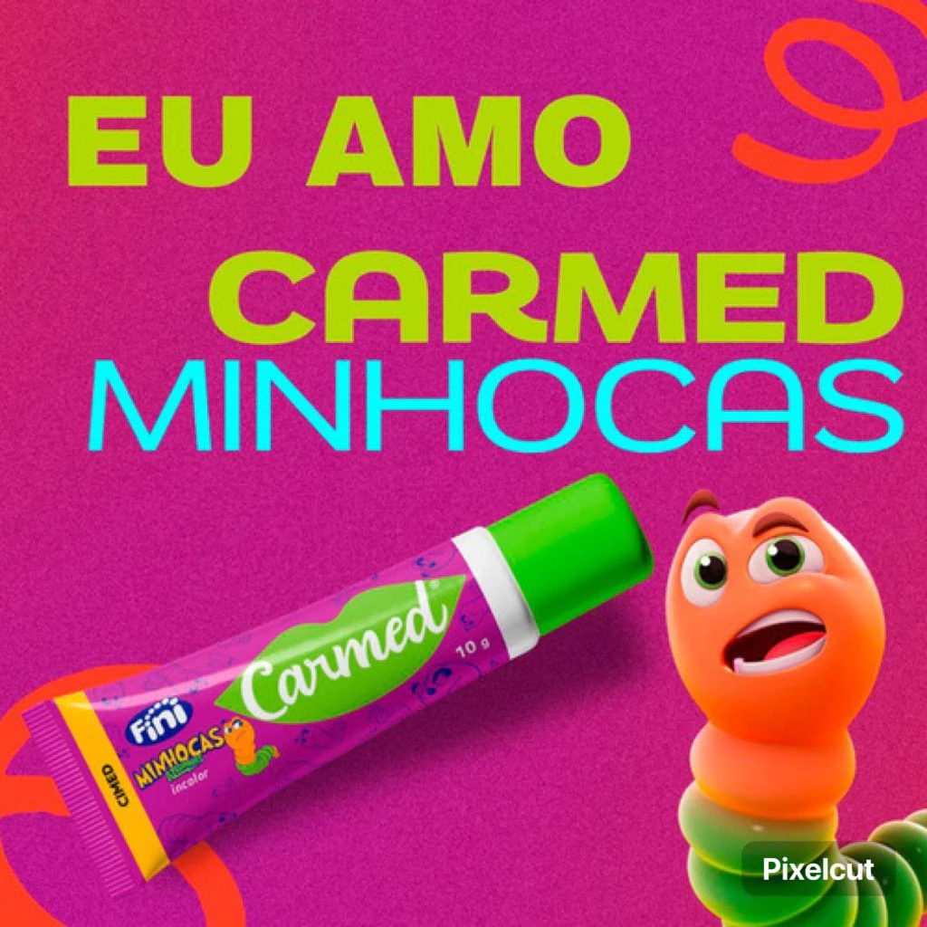 Carmed Fini Minhocas Hidratante Labial Incolor Maça Verde ...
