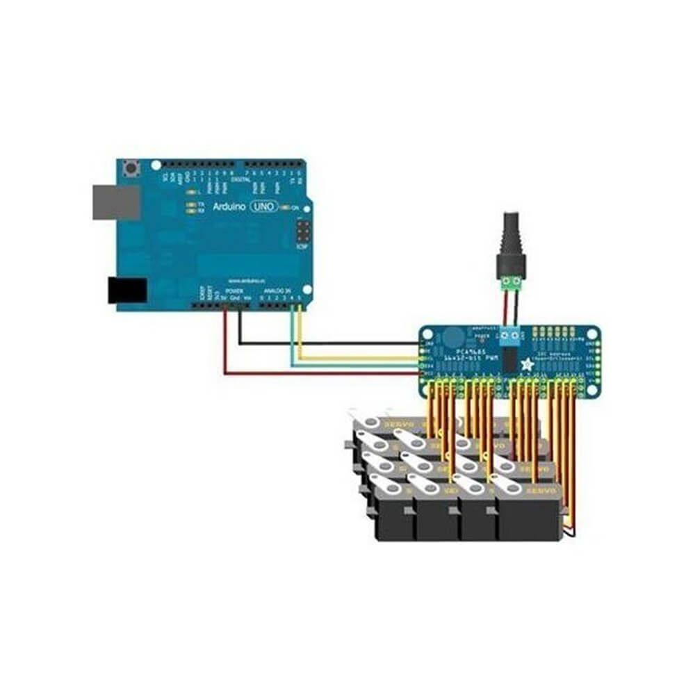 Módulo para Servo Motor PWM PCA9685 16 canais I2C - Bit Maker ...