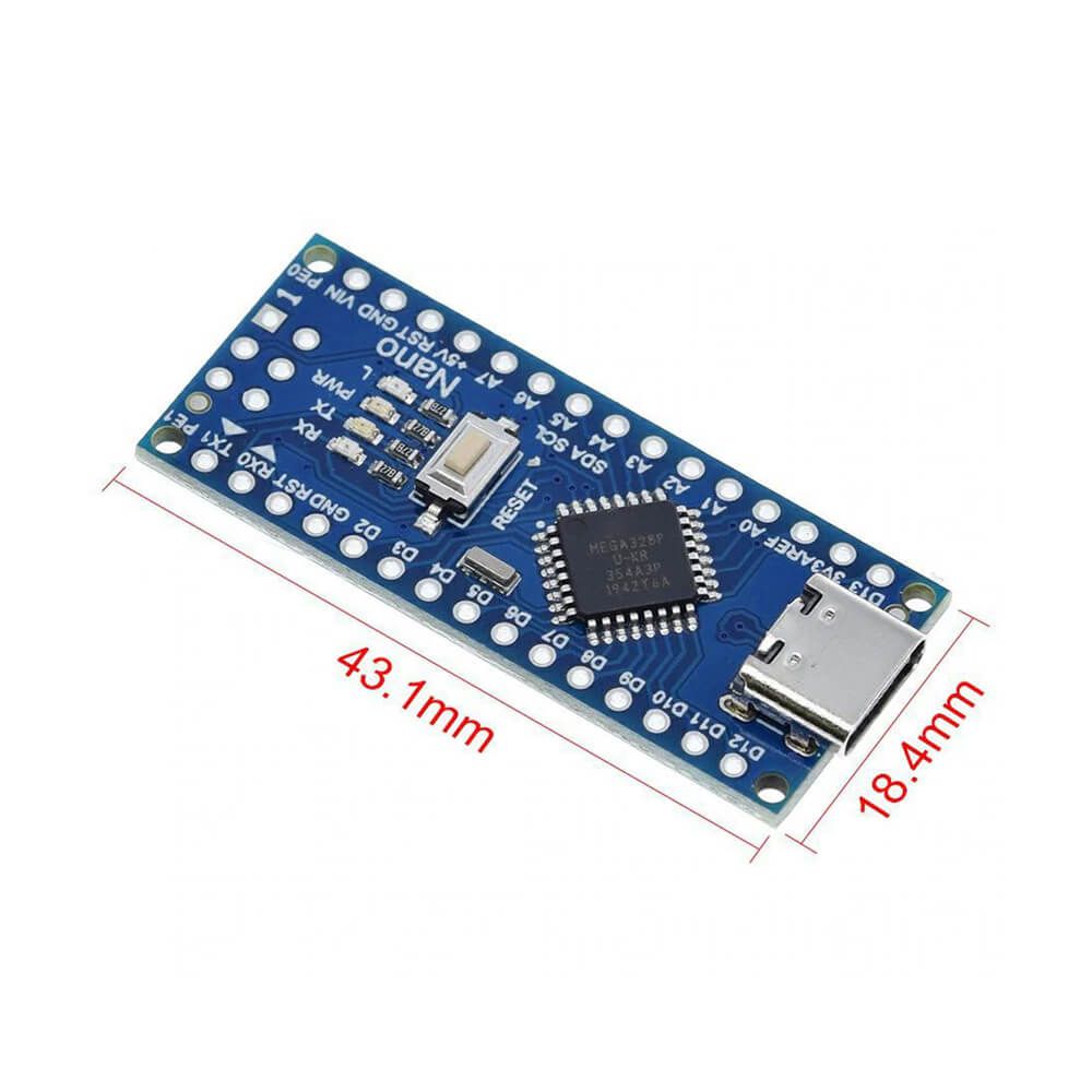 Arduino Nano V3 0 Usb Tipo C Pinos Não Soldado Bit Maker Arduinos