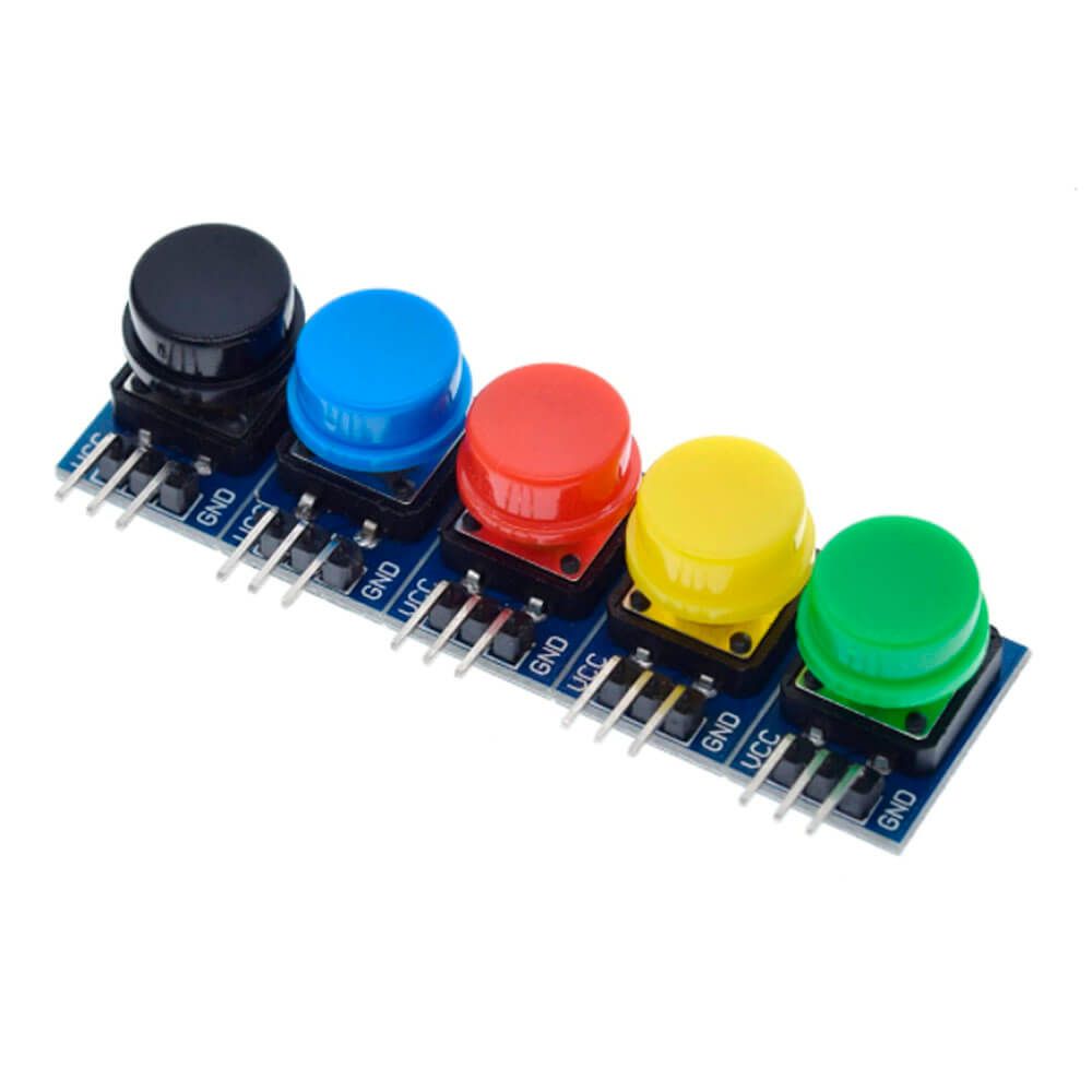 Kit Módulo Botão Push Button Com Capa Bit Maker Arduinos Módulos Sensores 3d E Robótica