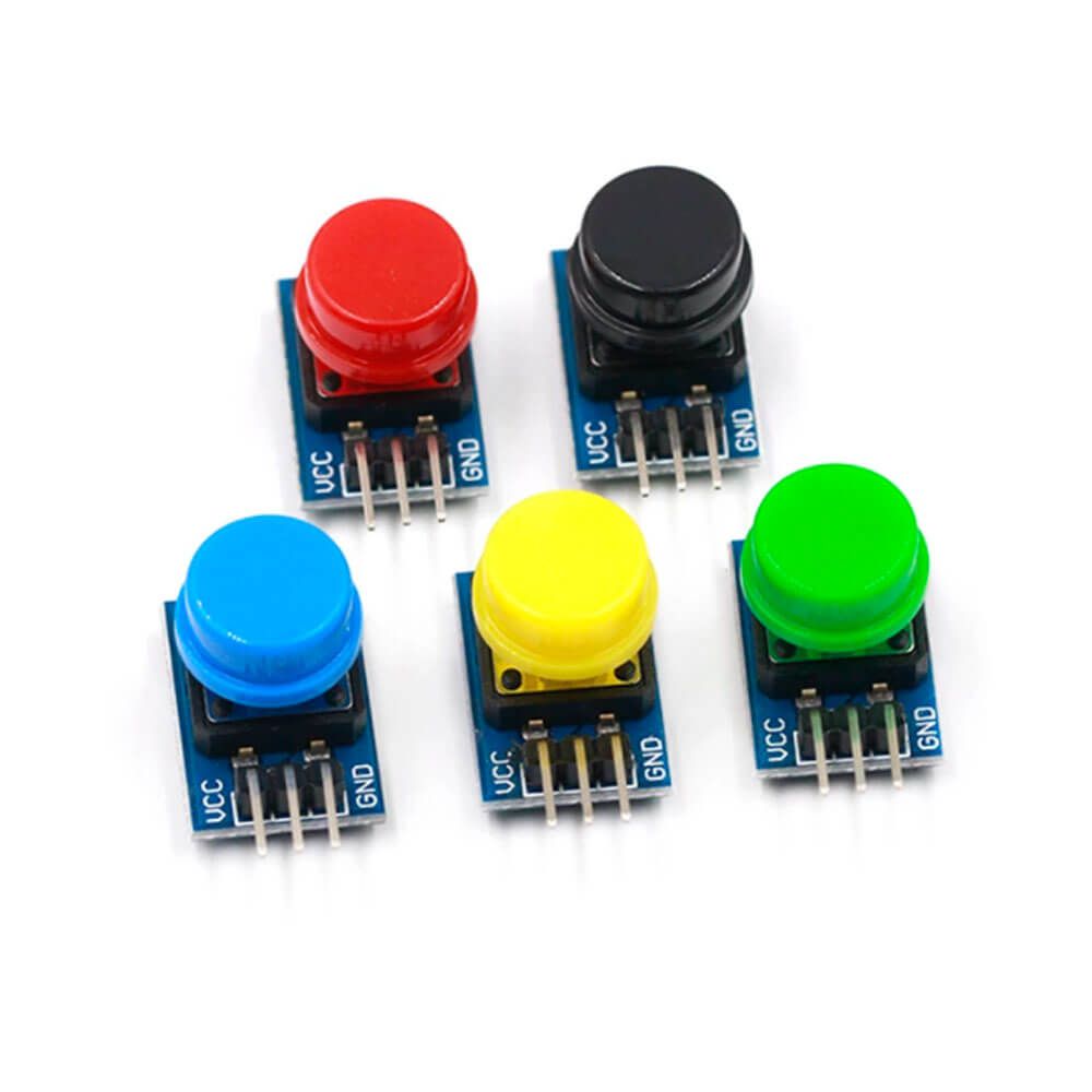 Kit Módulo Botão Push Button Com Capa Bit Maker Arduinos Módulos