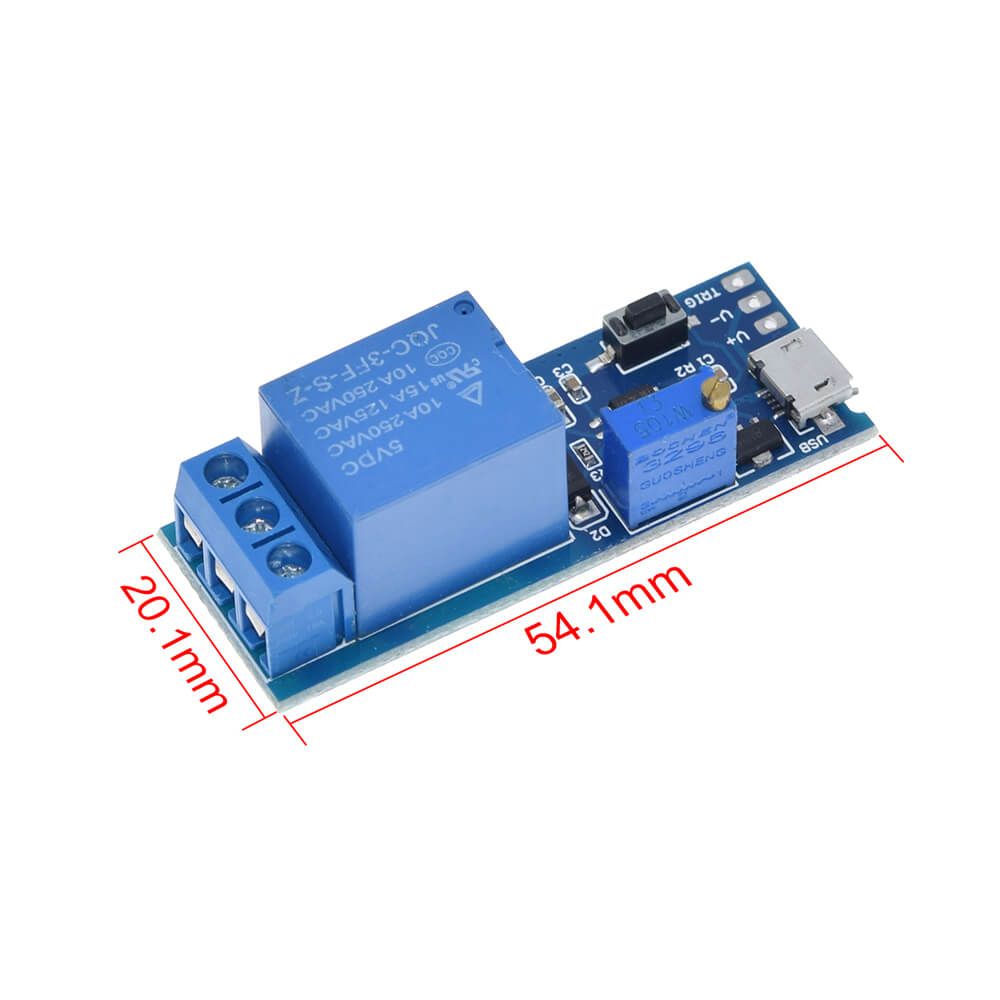 Relé Temporizador Trigger Micro USB 5V - Bit Maker - Arduinos, Módulos, Sensores, 3D e Robótica.