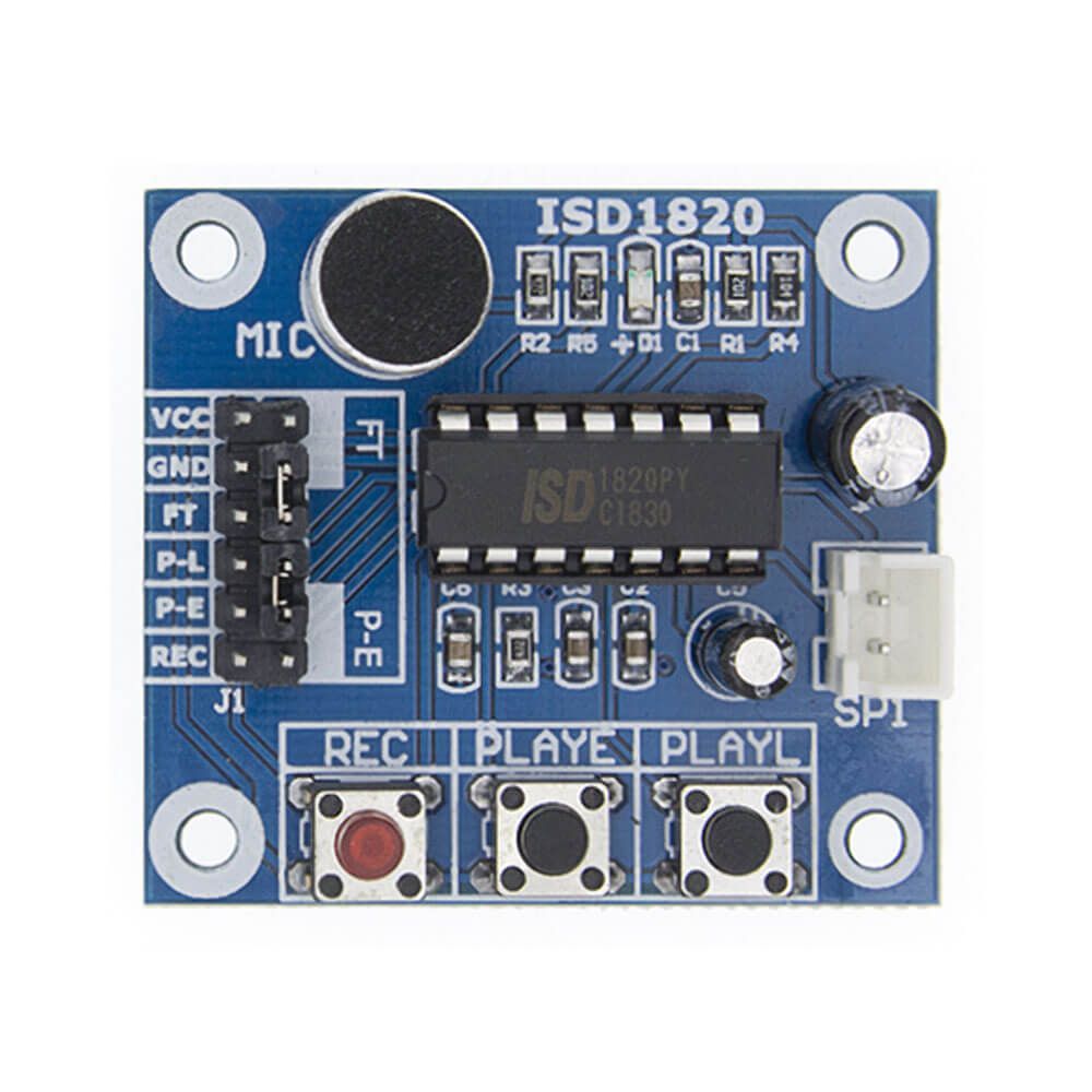 Módulo Gravador de Voz ISD1820 com Alto-falante - Bit Maker - Arduinos ...