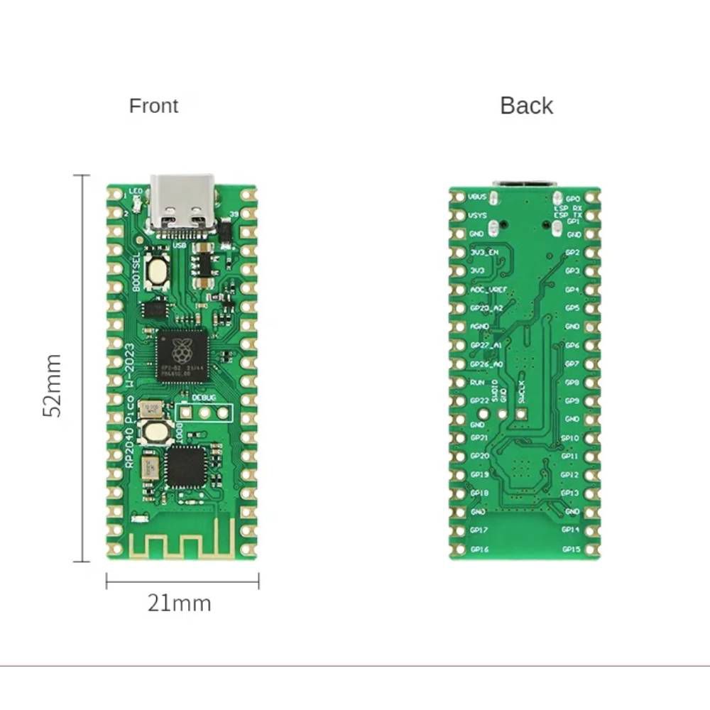 Raspberry Pi Pico W Compatível RP2040 ESP8285 Tipo-C - Bit Maker ...
