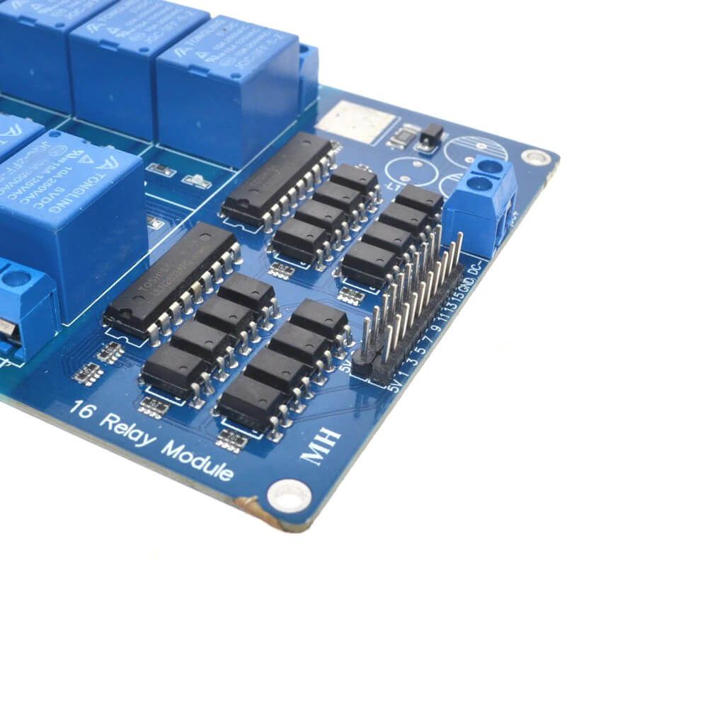 Módulo Relé 12V 10A 16 Canais com Optoacopladores - Bit Maker ...