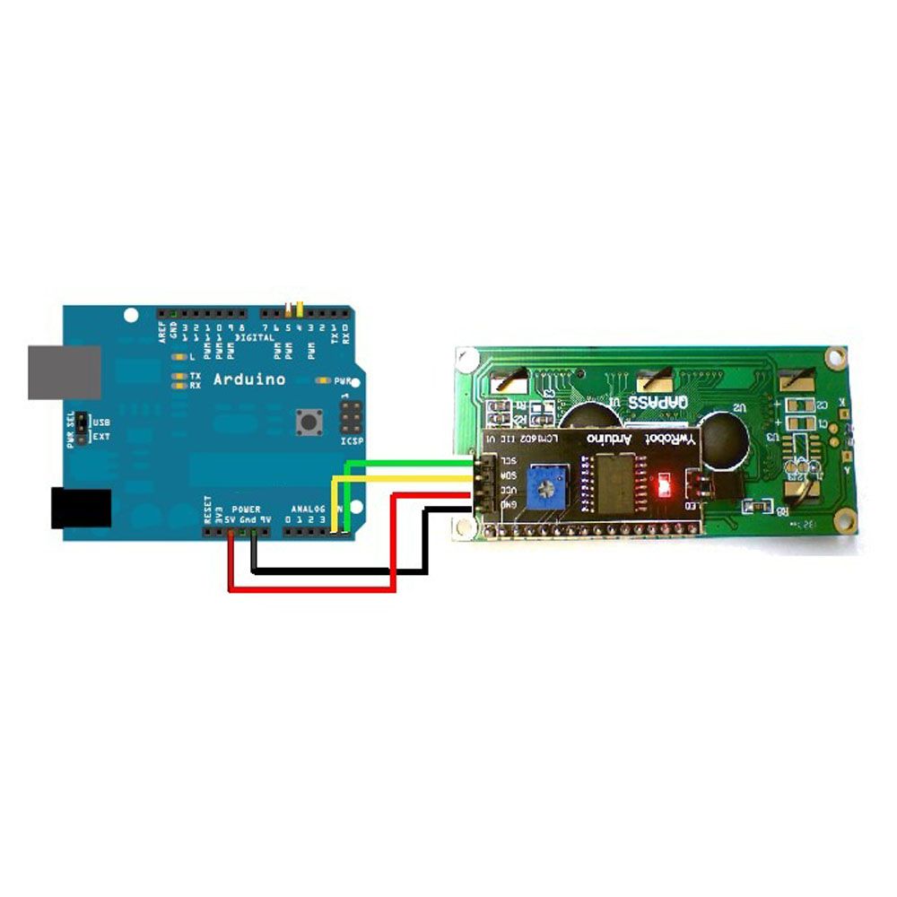 Display Lcd 16×2 Com I2c Backlight Azul Bit Maker Arduinos Módulos