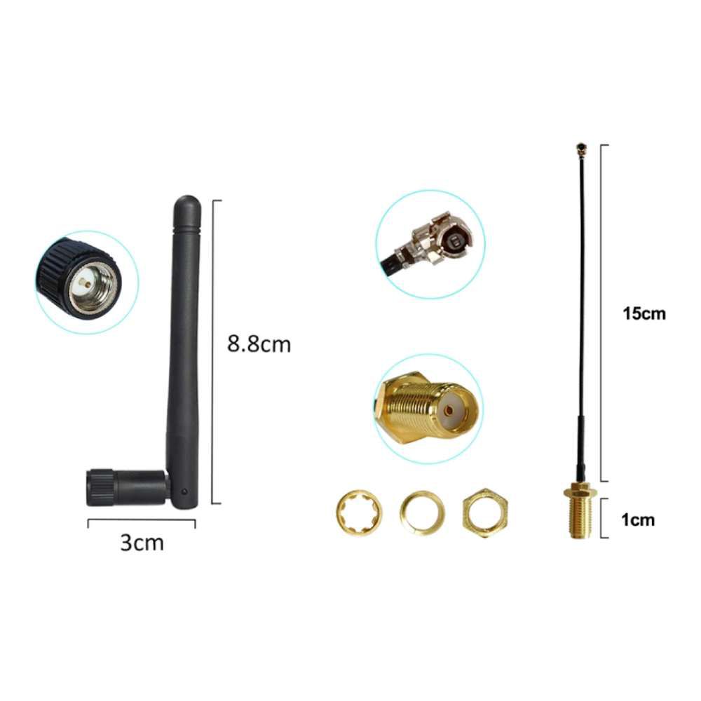 Antena Externa Wifi 2.4GHz 3Dbi para ESP32 ESP8266 - Bit Maker - Arduinos, Módulos, Sensores, 3D ...