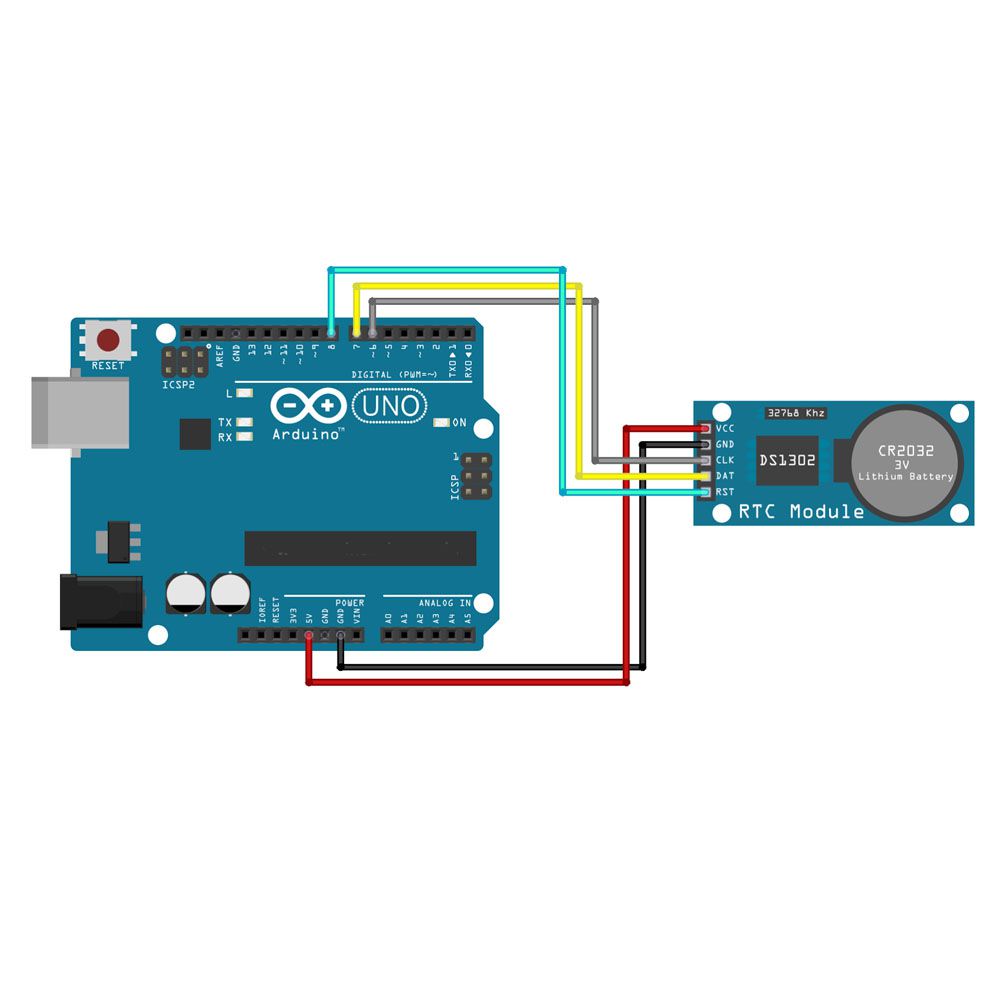 Módulo Relógio Tempo Real RTC - DS1302 - Bit Maker - Arduinos, Módulos, Sensores, 3D e Robótica.