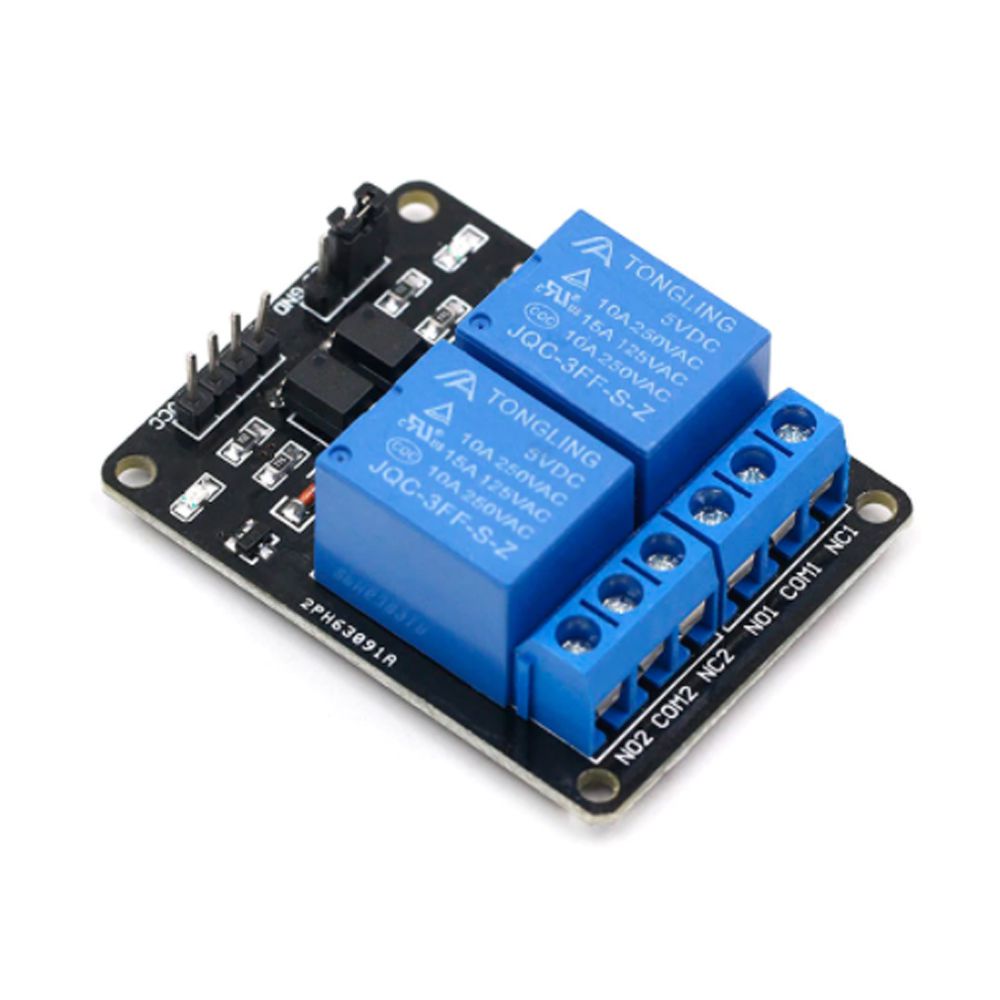 Módulo Relé 3V - 5V 2 Canais - Bit Maker - Arduinos, Módulos, Sensores ...