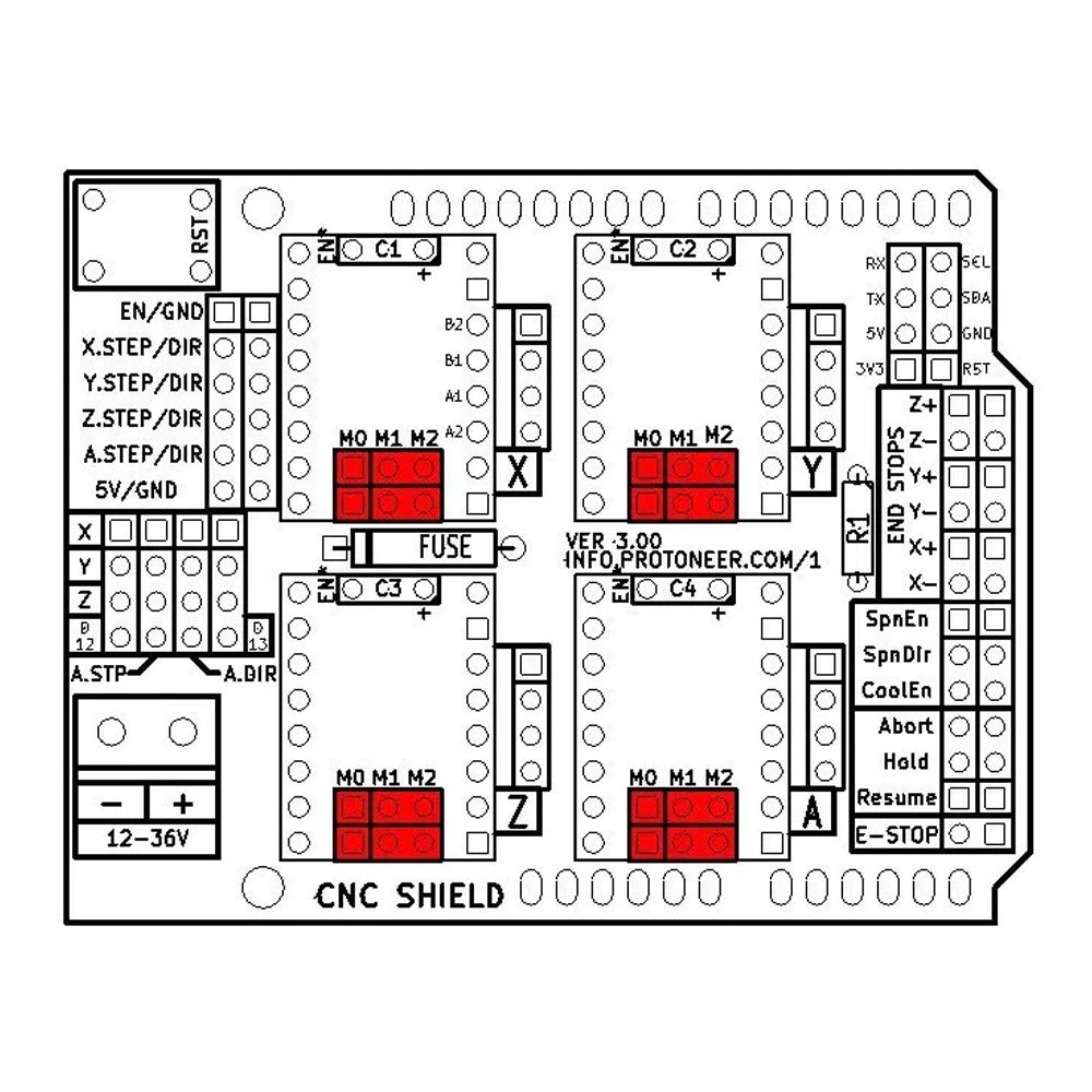 CNC Shield V3 para Arduino Uno - Bit Maker - Arduinos, Módulos, Sensores, 3D e Robótica.