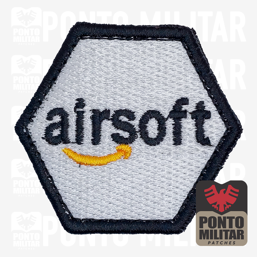 Airsoft - Amazom Emblema Patch Bordado 5.5cm - Patches Militares Emborrachado e Bordados
