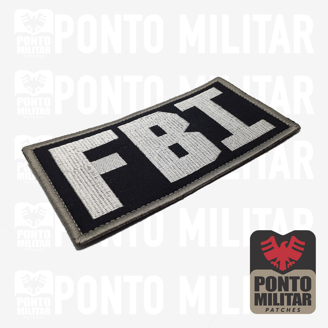 Emblema FBI Patch Bordado Costas 16x8,5cm - Ponto Militar - Patches ...