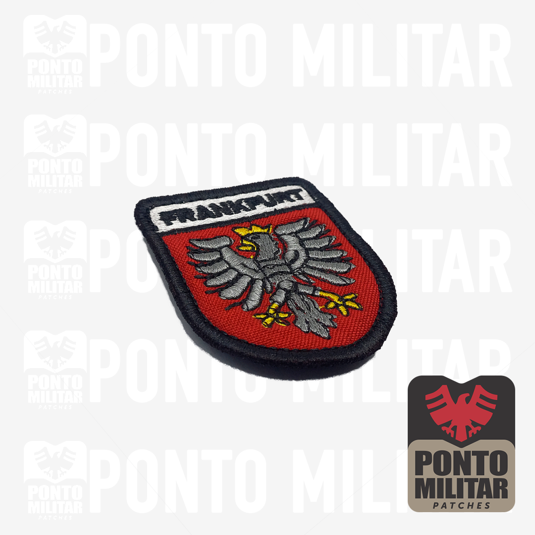 Escudo Frankfurt Patch Bordado - Ponto Militar - Patches Militares ...