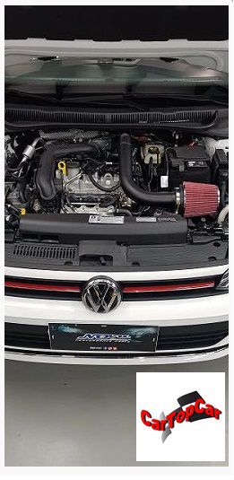 INTAKE POLO TSI ALUMÍNIO COM FILTRO K&N VERMELHO - CarTopCar