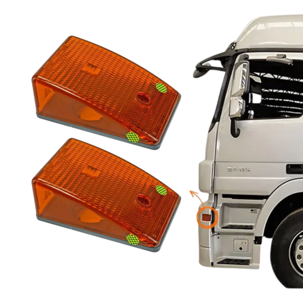 Par Lanterna Seta Lateral MB Actros - BRUTOEXPRESS | Tudo para Seu Caminhão