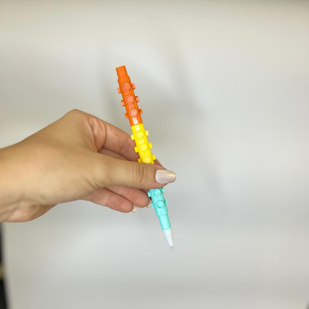 Caneta em Gel Lego - Canetas Criativas Para Presente - Fun Papelaria ...