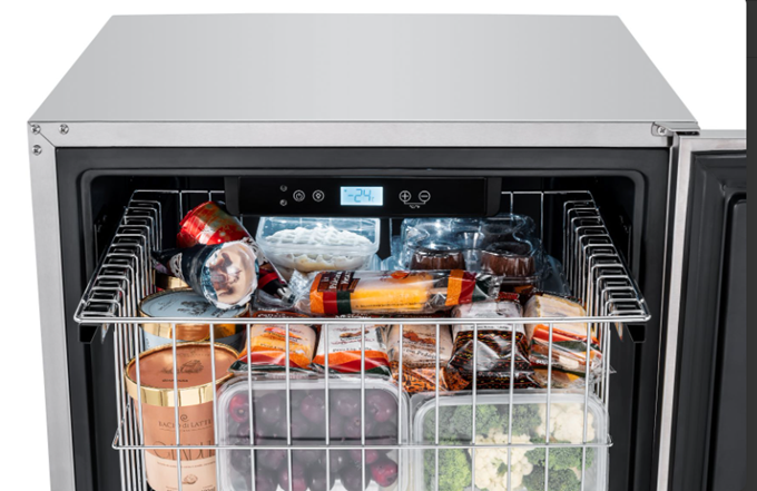 Freezer de piso e de embutir, com 100 litros, Vintage Tecno -220V ...
