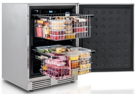 Freezer de piso e de embutir, com 100 litros, Vintage Tecno -220V ...
