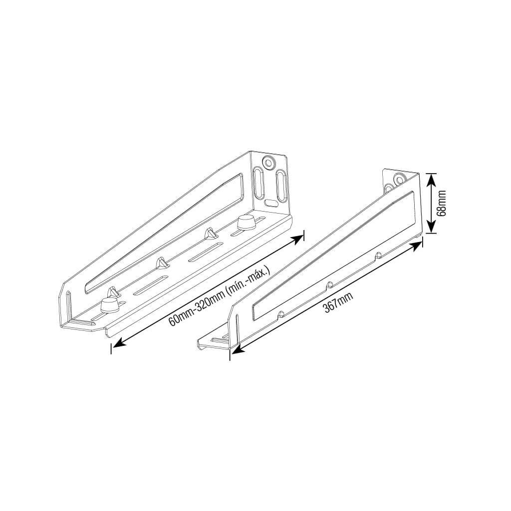 Suporte Microondas Forno Elétrico Multiuso Brasforma SBR5.0 Branco ...
