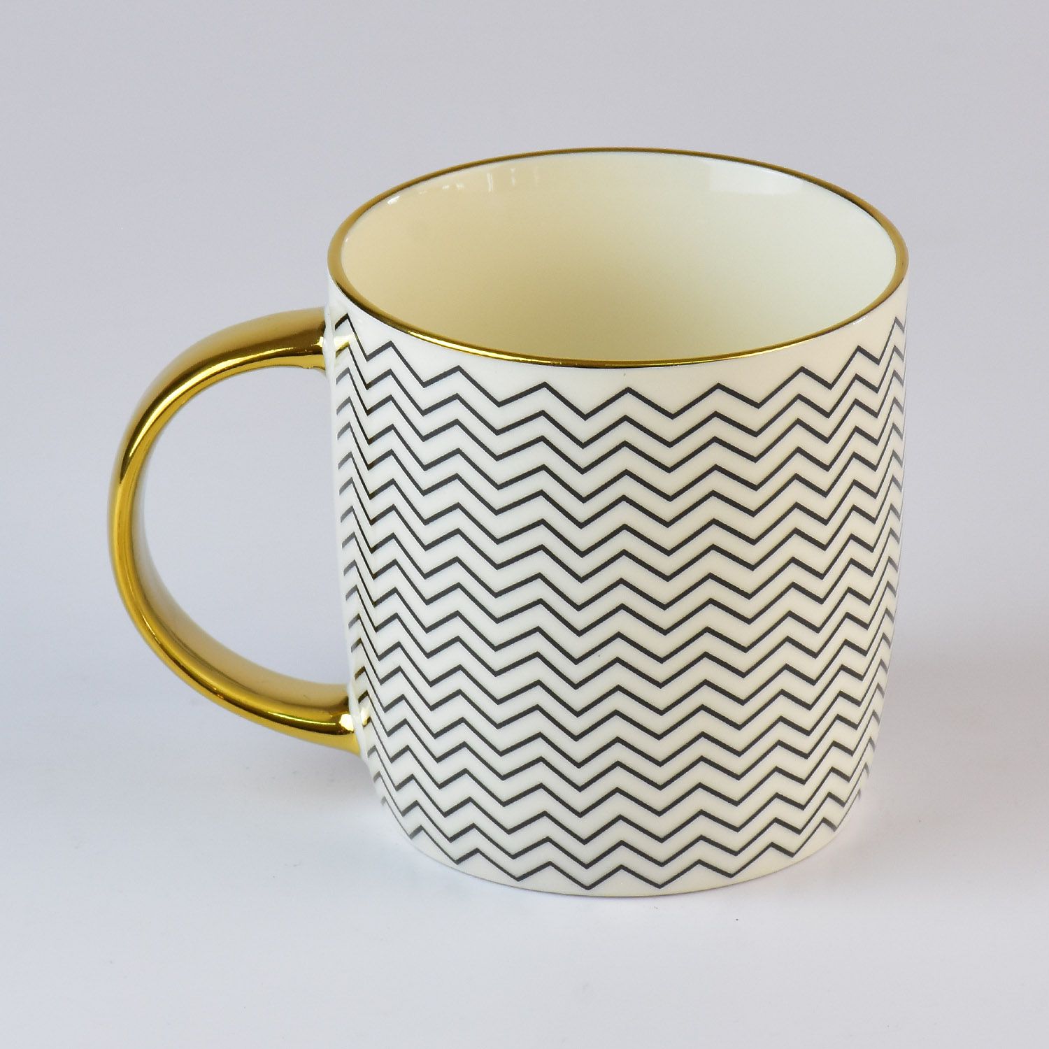 Caneca Gold Linhas 350ml - Loja de Artigos para Decoração - Kasa Ideia