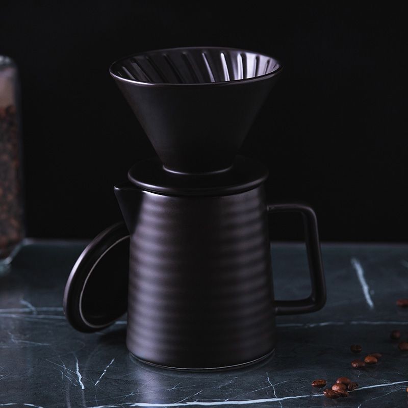 Bule Preto c/ Suporte para Filtro e Tampa 600ml - Loja de Artigos para ...