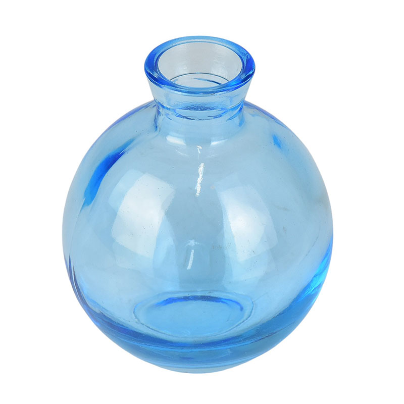 Vaso Gota Fumê Azul em Vidro - Loja de Artigos para Decoração - Kasa Ideia