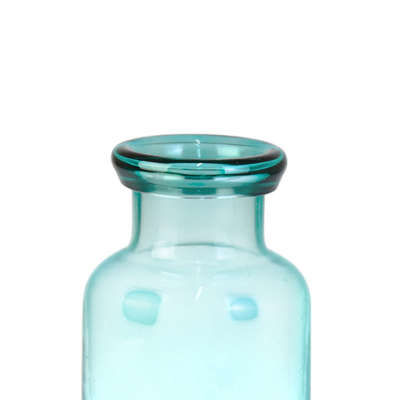 Vaso Garrafa Fumê Azul em Vidro - Loja de Artigos para Decoração - Kasa ...