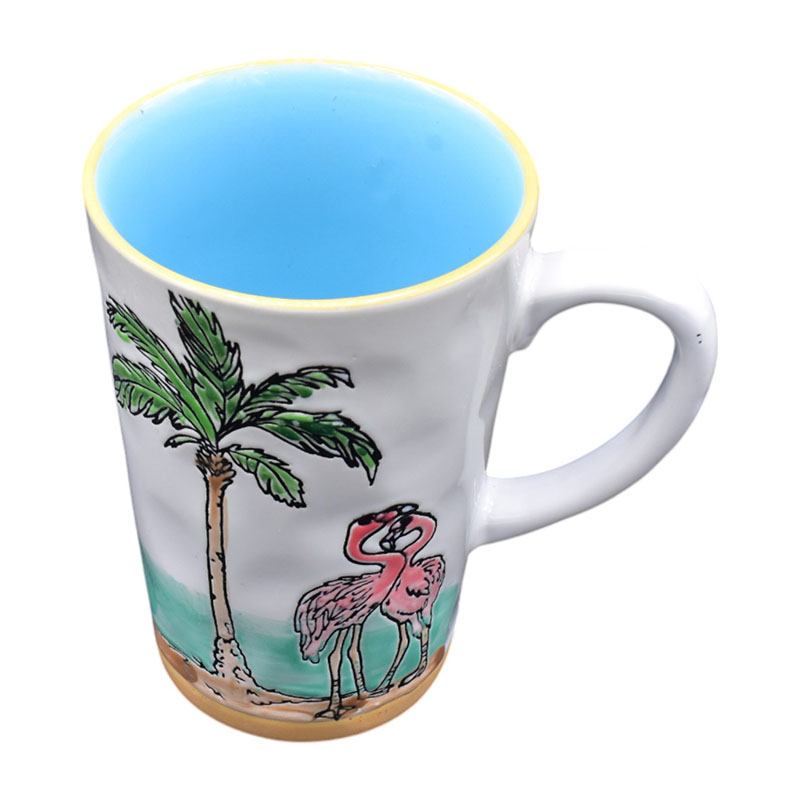 Caneca Cerâmica Branca Com Flamingos - Loja de Artigos para Decoração ...