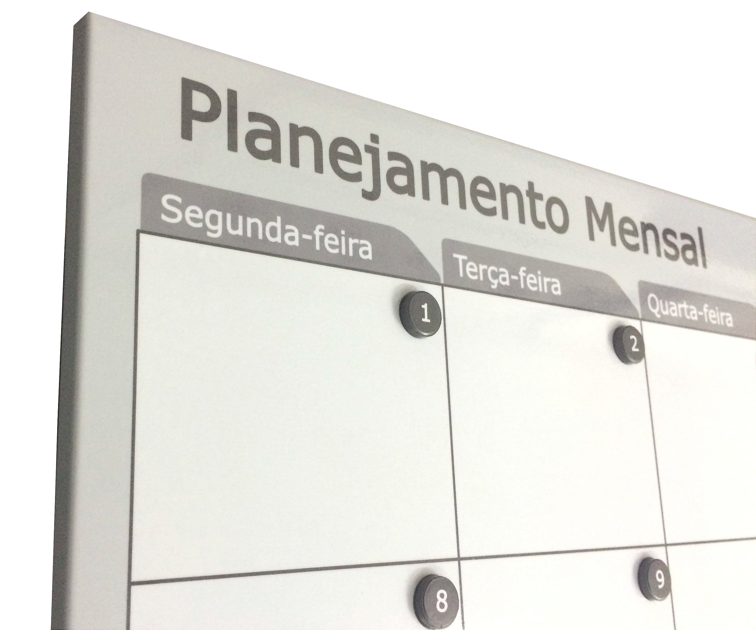 QUADRO PLANEJAMENTO MENSAL LOUSA E MAGNÉTICO + KIT ÍMAS 60CMX90CM ...