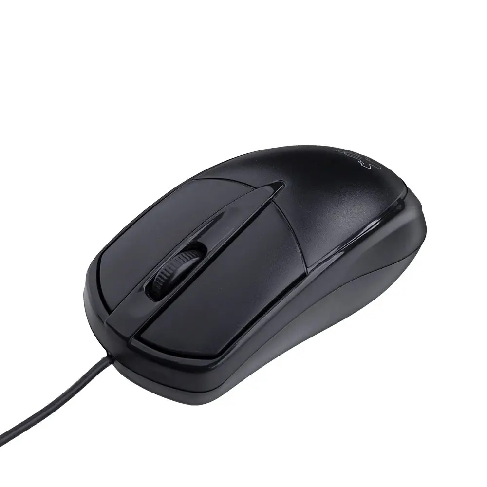 MOUSE USB 2.0 UNIVERSITÁRIO COM FIO PRETO - MAXPRINT - Papelaria Zap ...