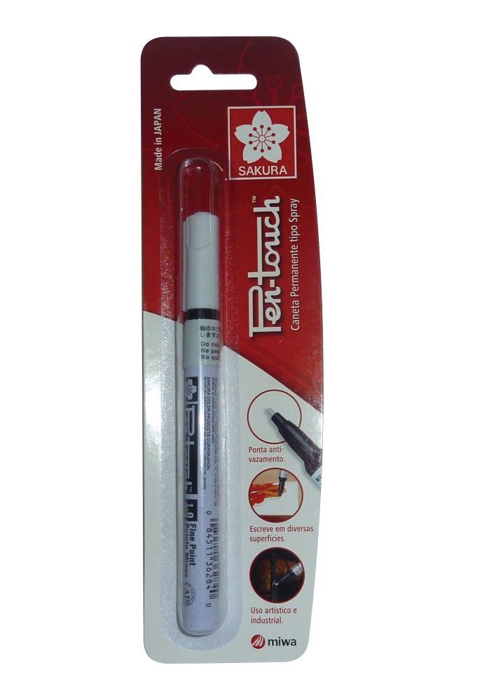 MARCADOR PERMANENTE PEN TOUCH 1.0MM BRANCO - SAKURA - Papelaria Zap ...