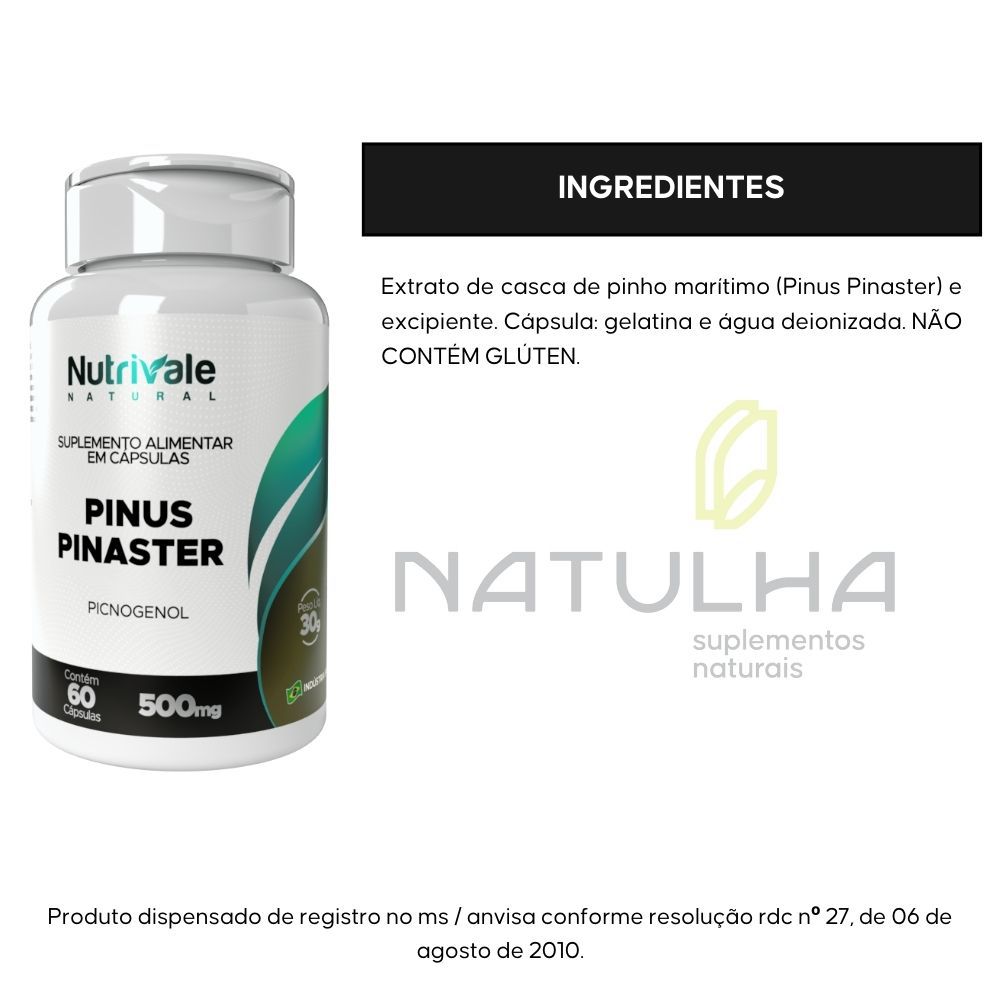 Pinus Pinaster 60 cápsulas - Nutrivale - Distribuidora De Suplementos ...