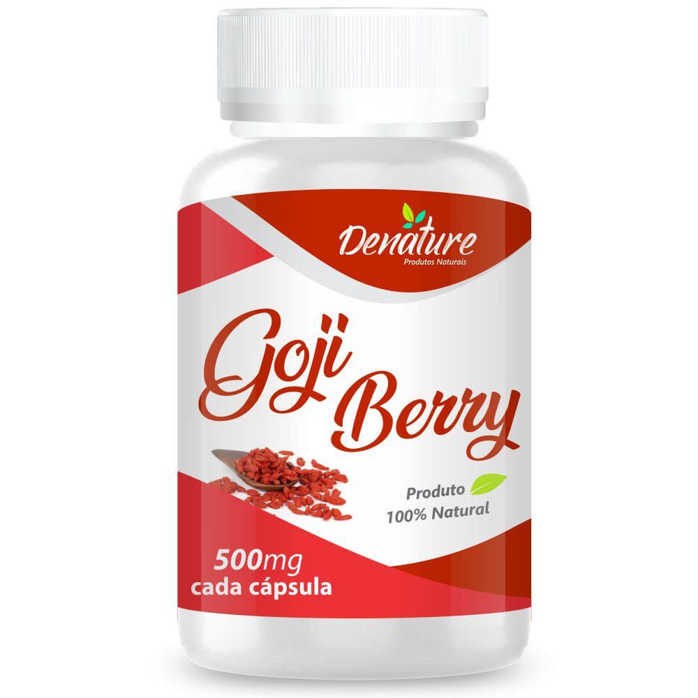 Goji Berry 500mg 100 Cápsulas Denature Distribuidora De Suplementos