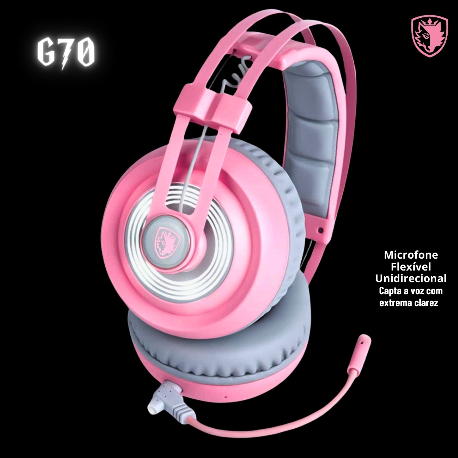 Headset Sades G70 Angel Edition 7.1 Usb Pc Laptop Mac - Sades Brasil ...