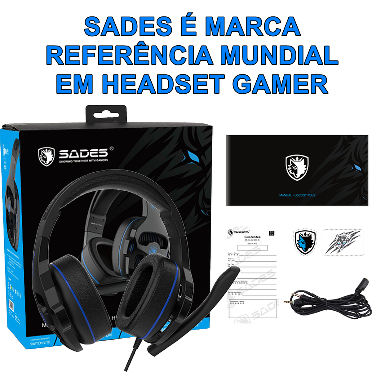 Sades Ppower Headset Multifuncional Celular Pc Xbox Ps4 Ps5 - Sades ...