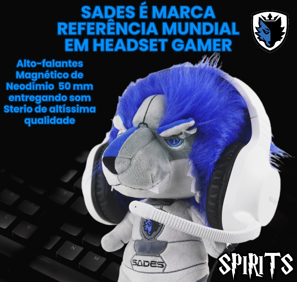 Headset Gamer Sades PS4 PS5 Nintendo Switch Celular Xbox One Pc Spirits ...