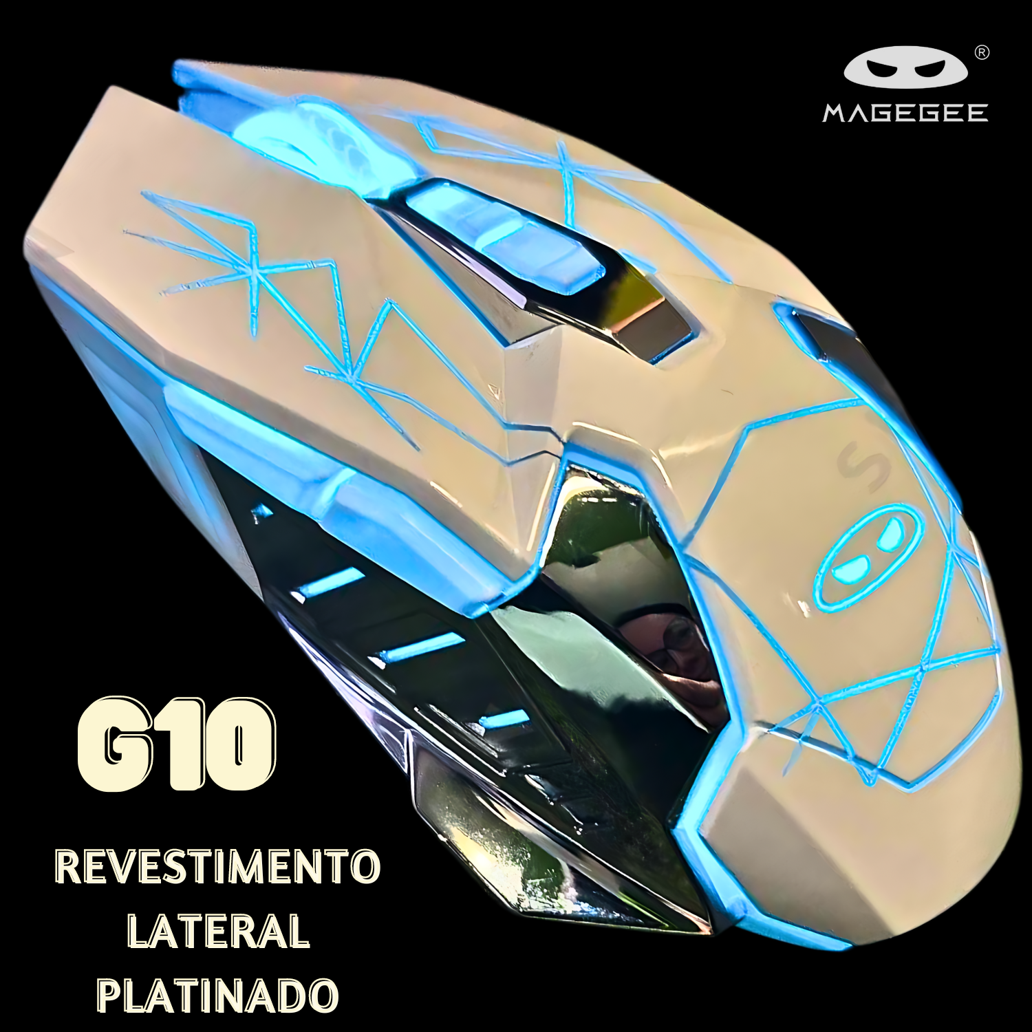 Mouse para jogos MageGee G10, retroiluminado por LED de 7 cores, 6 DPI ...