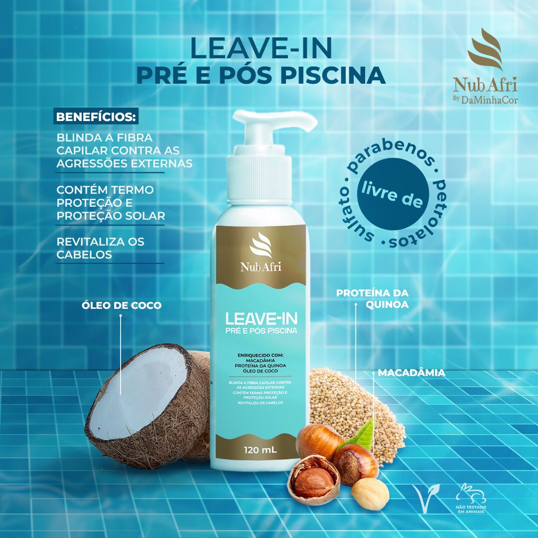 Nub Afri by DaMinhaCor Leave-in Pre e Pos Piscina - DaMinhaCor ...