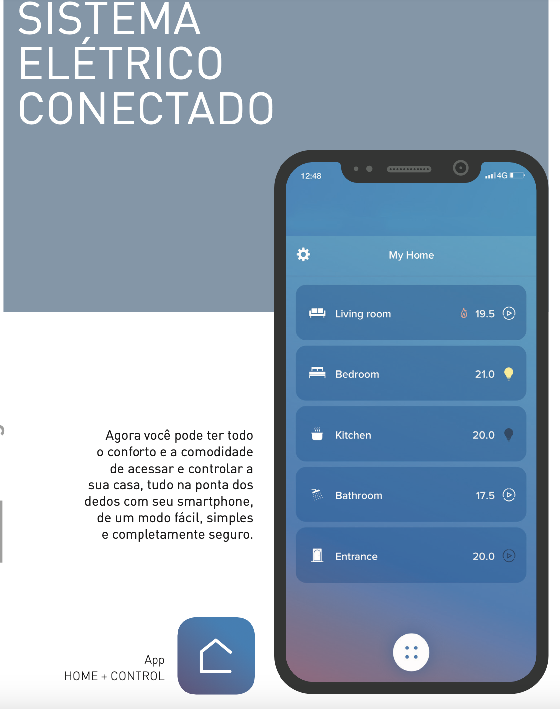 CENTRAL DE CENÁRIOS E CONTROLE VIA APP - LIVING NOW - Habitat