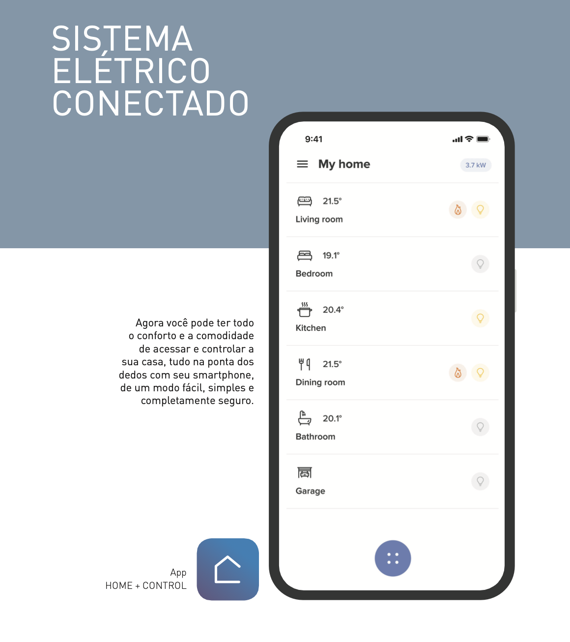 CENTRAL DE CENÁRIOS E CONTROLE VIA APP - LIVING NOW - Habitat