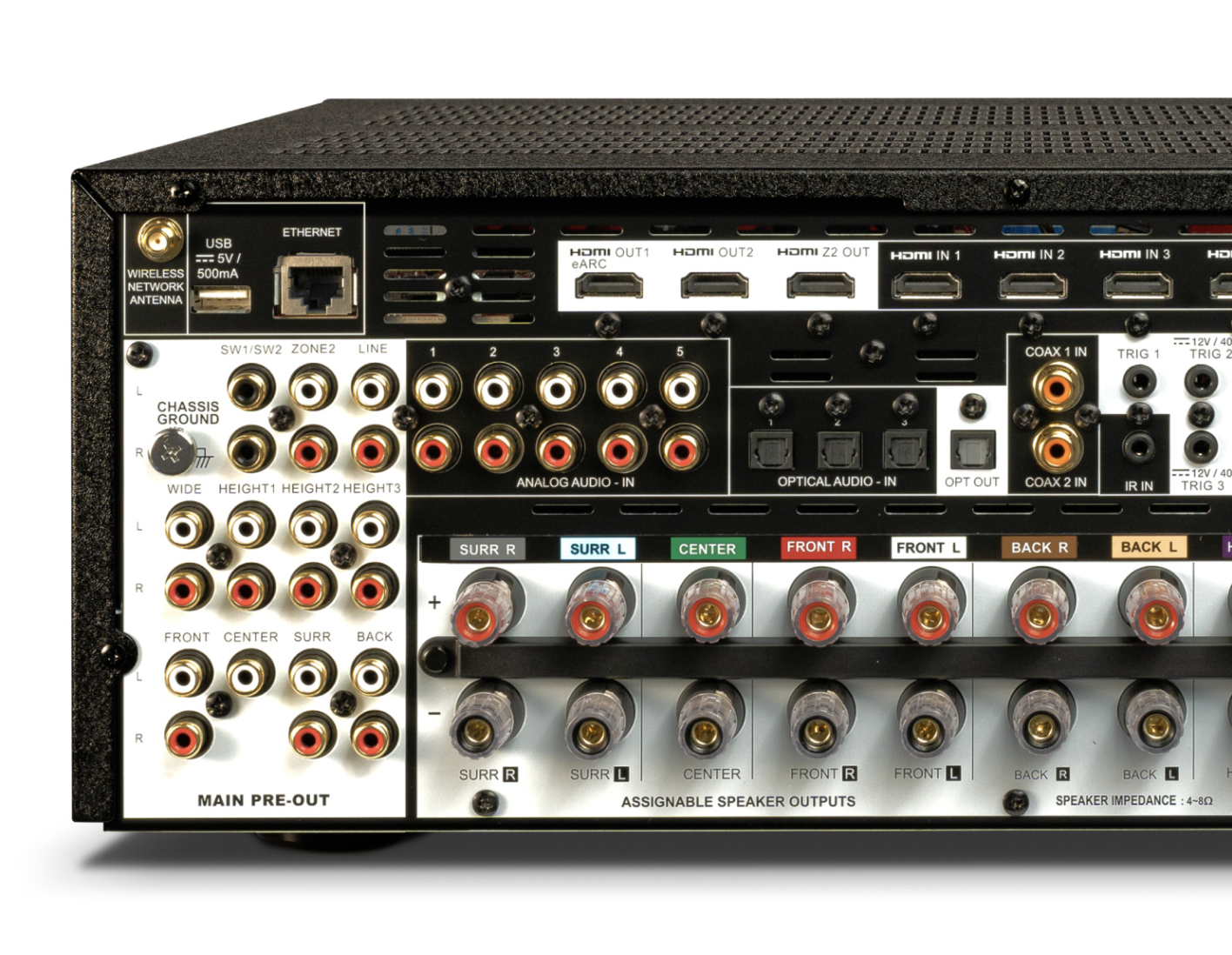 Receiver Anthem MRX 540 - 7.2 - 5x 140W @ 8Ω - 4K UHD HDR 18Gbps ...