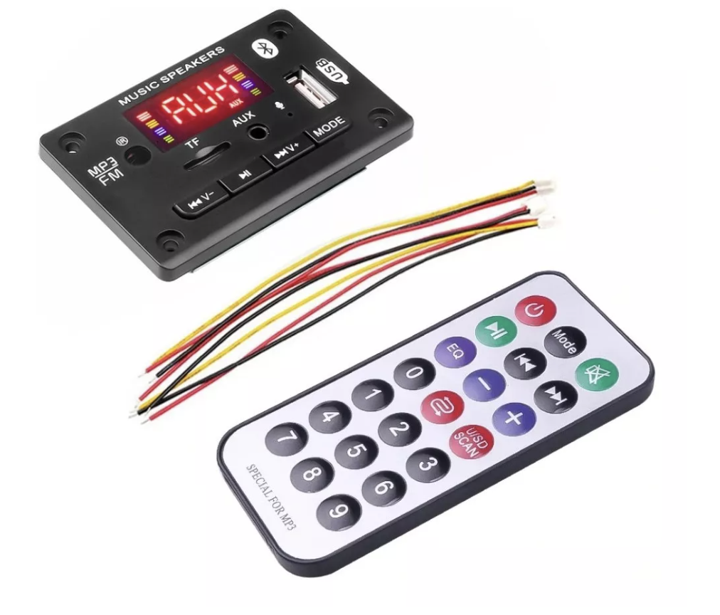 MODULO USB Mp3 Bluetooth Aux Fm Sd 12v (FONTE E INSTALAÇÃO INCLUSA ...