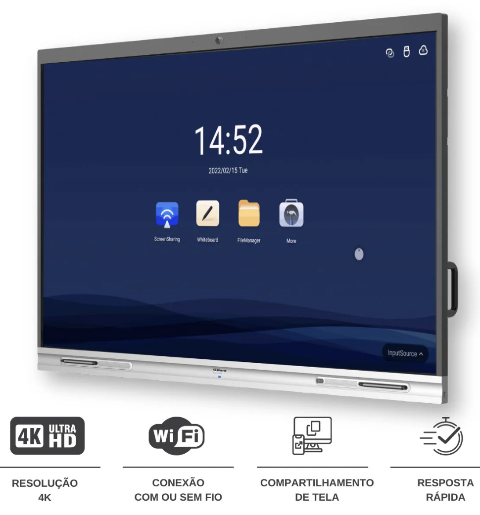 Tela Digital Interativa Dahua DeepHub DHI-LCH75-MC410-B Lite Series ...