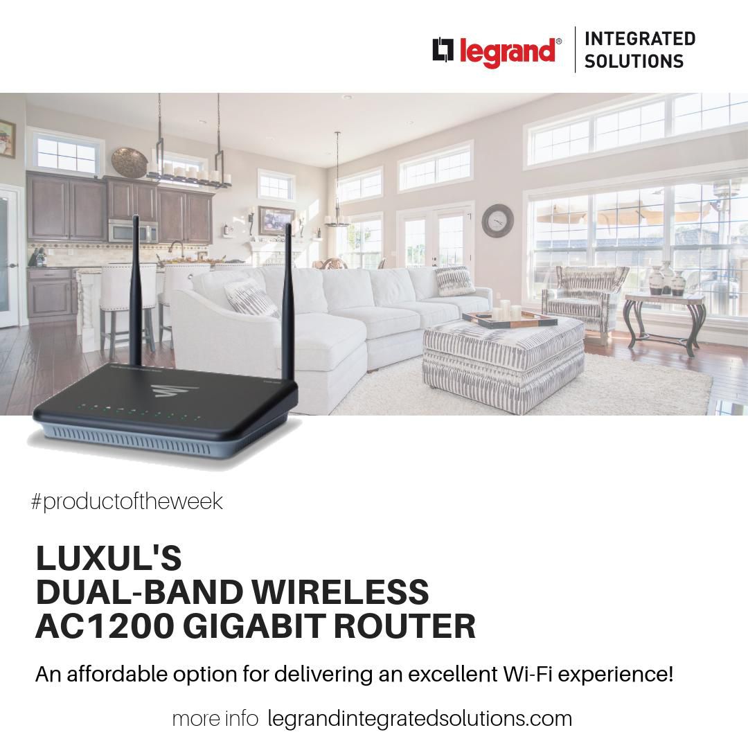 LUXUL - DUAL-BAND WIRELESS AC1200 GIGABIT ROUTER - Habitat