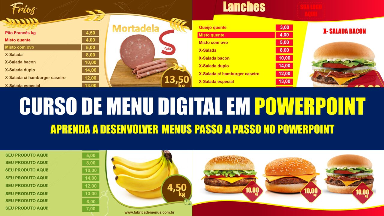 Curso de Menu Digital em PowerPoint com o professor Paulo de Souza ...