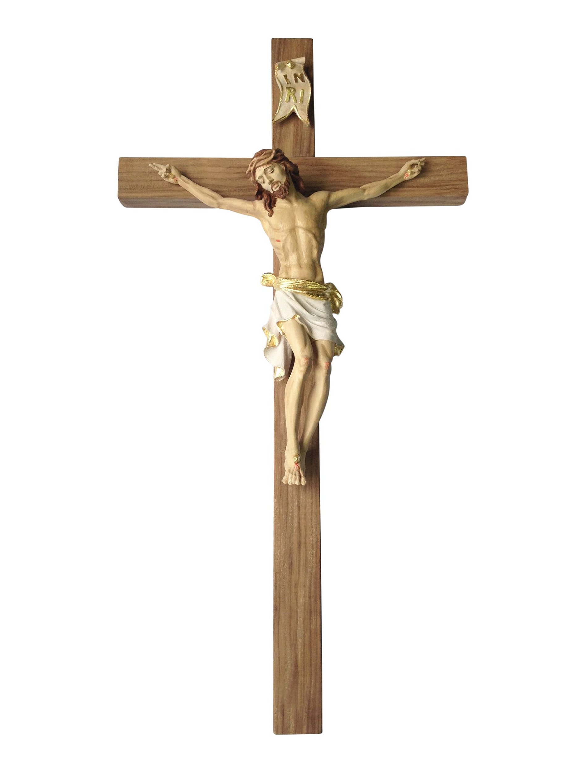 Crucifixo em Madeira - 90 cm - Cepo Esculturas