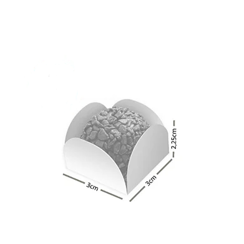 Mini Caixeta Branca 3x3x2,25cm 50un - Regina - Docerrano - Confeitaria ...