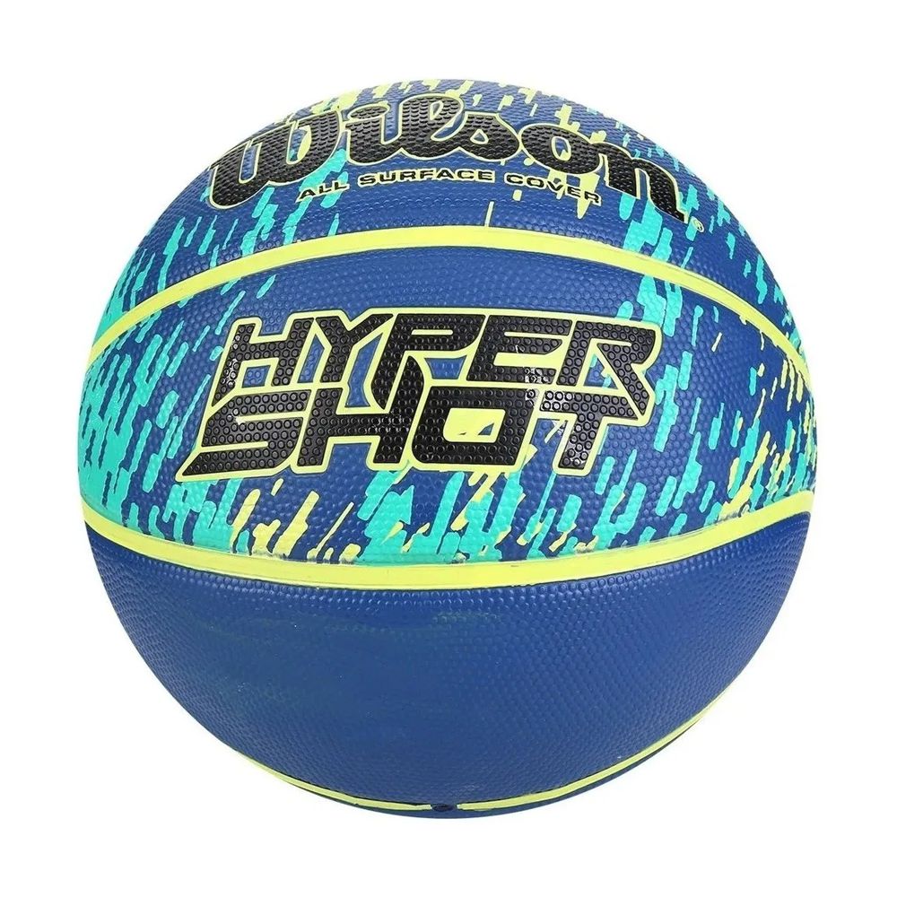 Bola de Basquete Wilson NBA Hype Shot #7 Azul Amarelo - FIRST DOWN ...