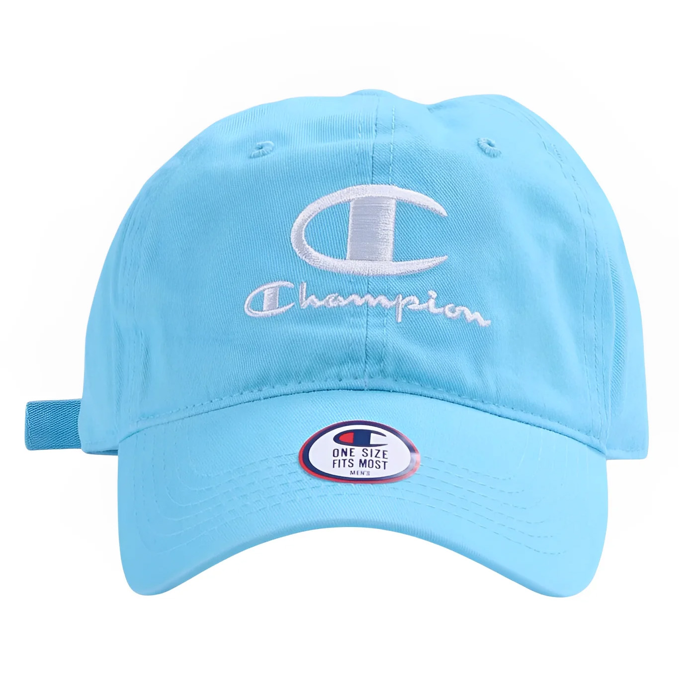 Boné Champion Washed Relaxed Big C Script Aba Curva Azul - FIRST DOWN ...